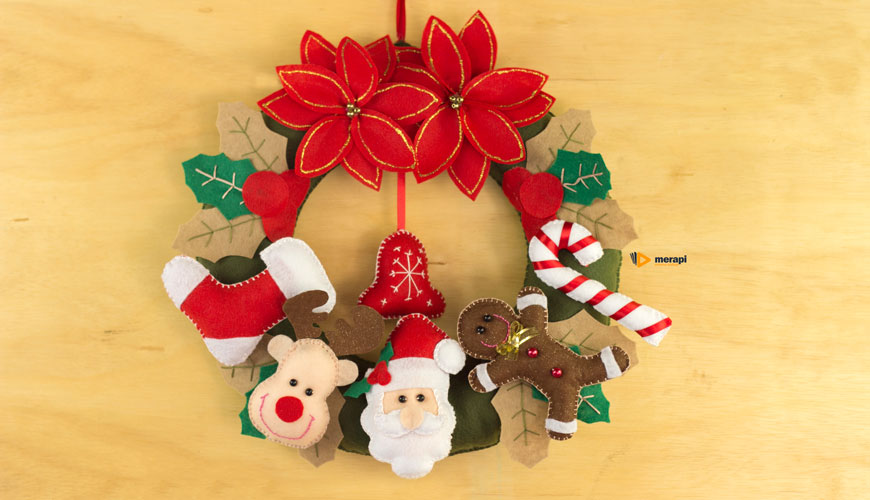 Artesanato de Natal em feltro: 8 ideias para fazer em casa